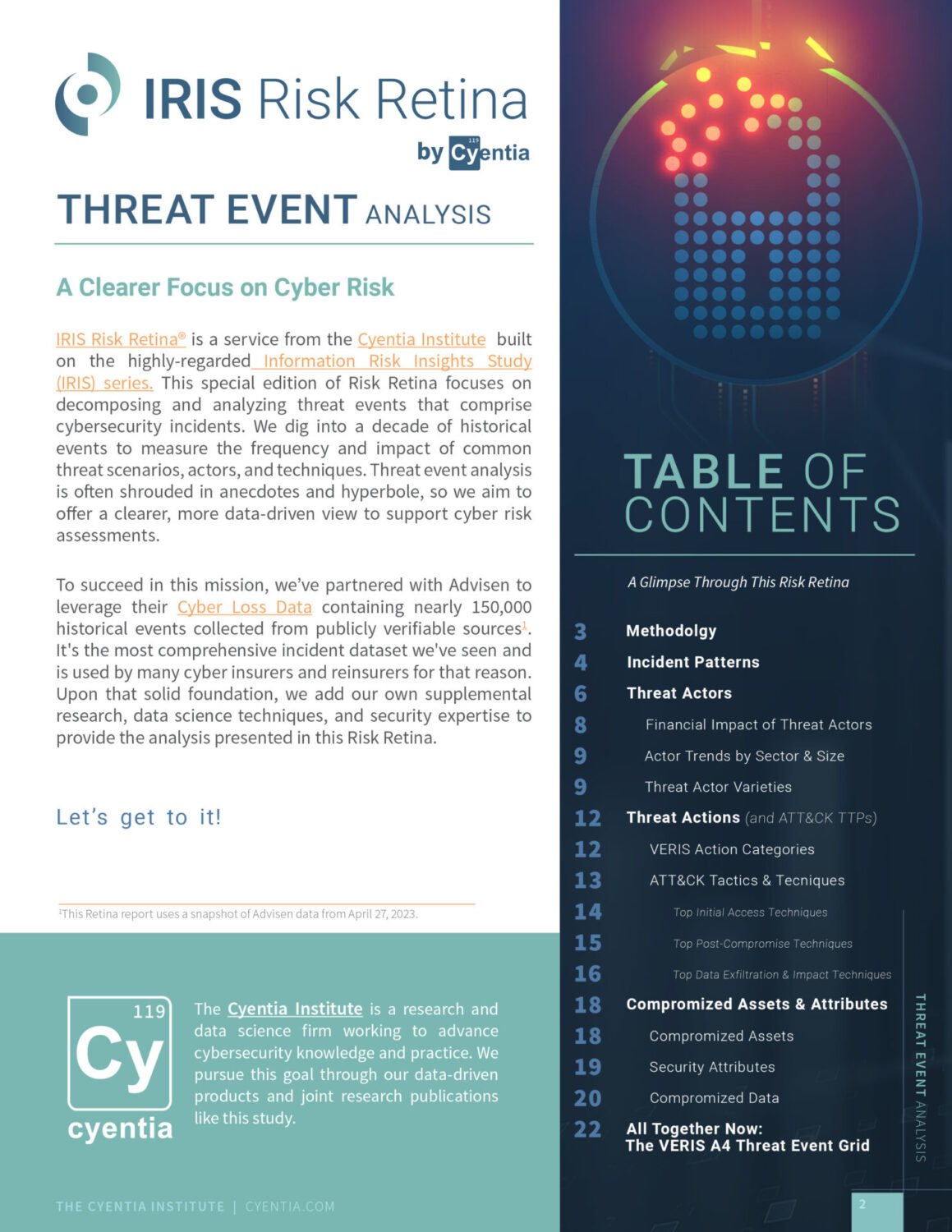 Iris Threat Event Analysis Cyentia Institute Data Driven Cybersecurity Research