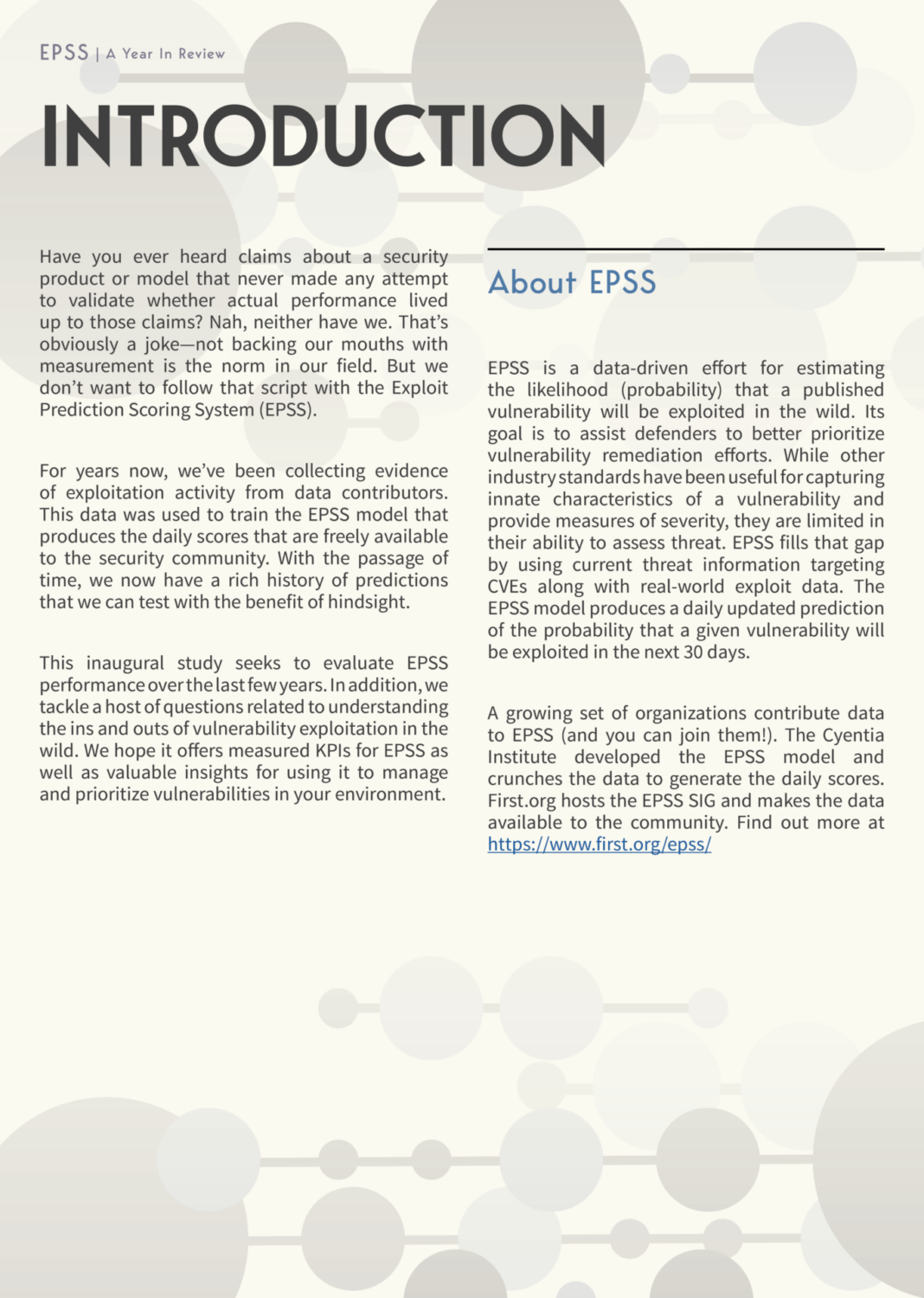 EPSS A Visual Exploration of Exploits in the Wild - Cyentia Institute